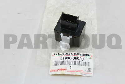 8198006030 Genuine Toyota FLASHER ASSY, TURN SIGNAL 81980-06030 | eBay ...