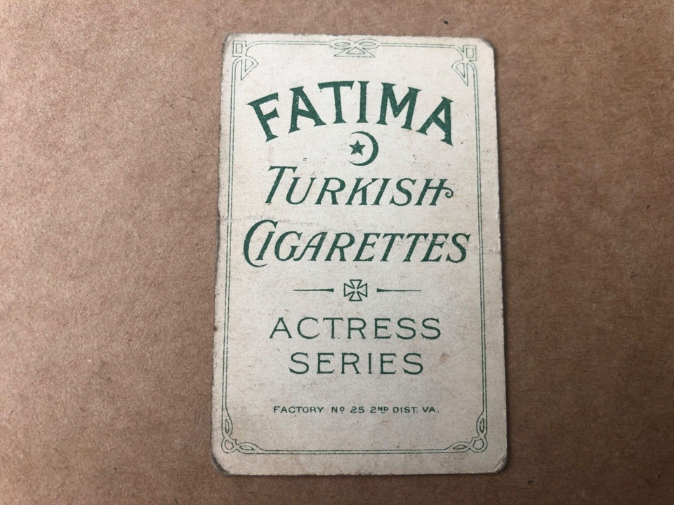 FATIMA TURKISH CIGARETTES Actress Card VIOLET DALE Victorian Dress ...