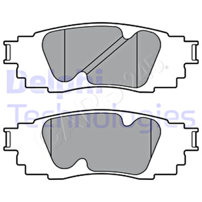 DELPHI Disc Brake Pad Set For LEXUS Rx 15-17 0446648160 | eBay