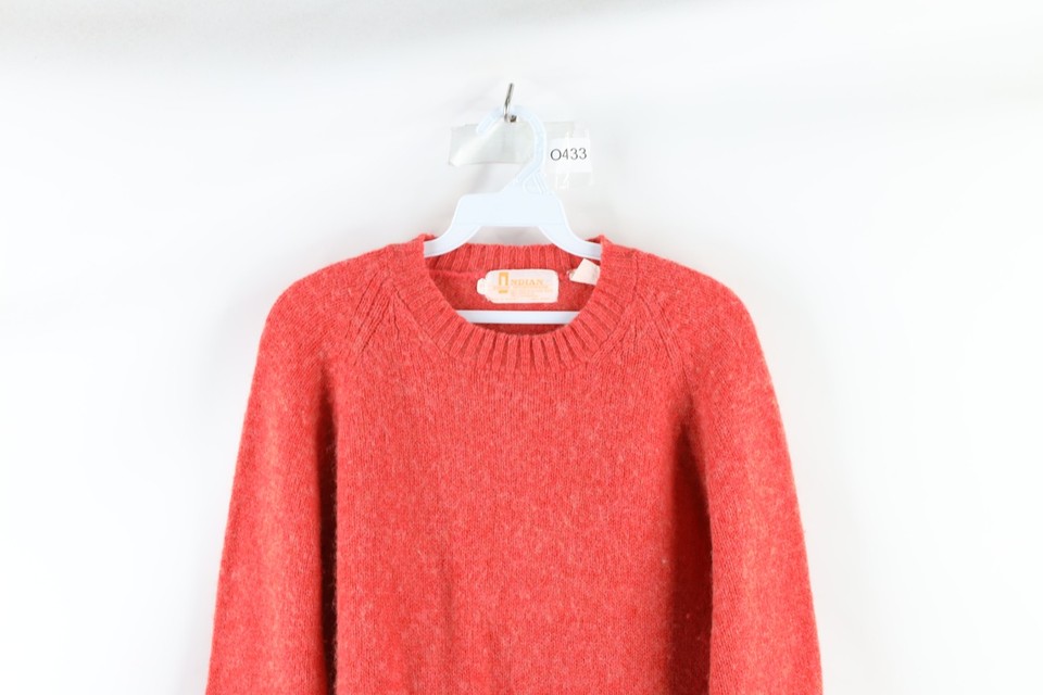 Vintage 60s Streetwear Womens Large Blank Lambswool Blend Knit Crewneck ...