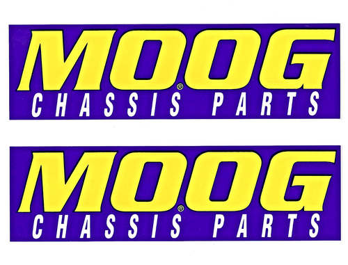 MOOG CHASSIS PARTS Contingency Stickers / Decals die cut lot of 2 | eBay