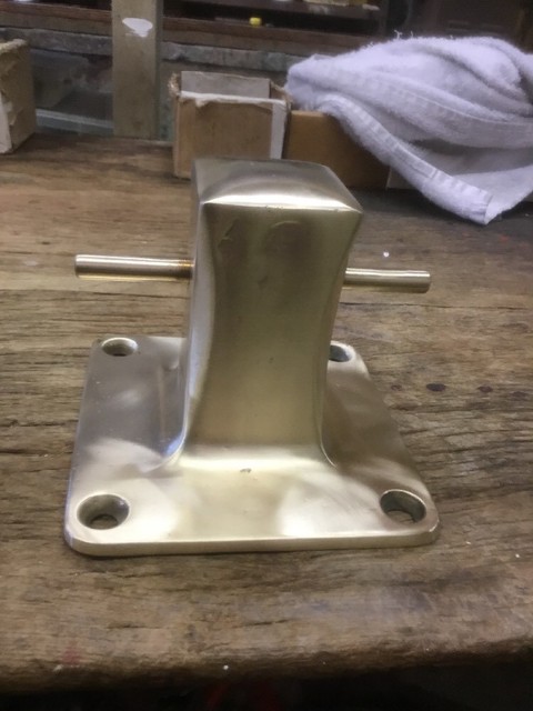 Vintage Boat Samson Post Satin Finish Bronze Sept 19 6” By 6” Base | eBay