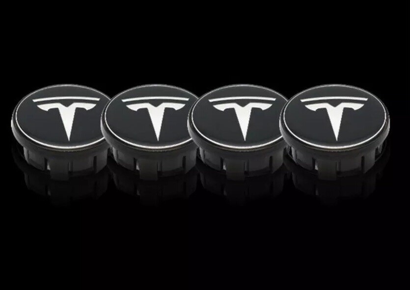 FLOATING' Wheel Center Caps for Tesla Model 3 Model S Model X-Set of 4 ...