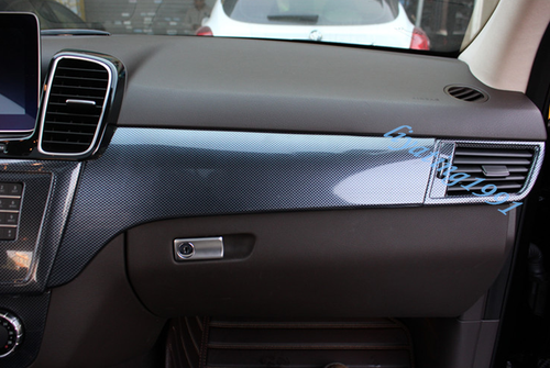 Carbon Fiber Style Inner Trim Kit Full Set Cover For Benz GLE W166 2015 ...