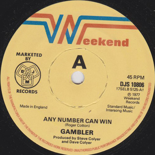 Gambler - Any Number Can Win (7", Single) | eBay