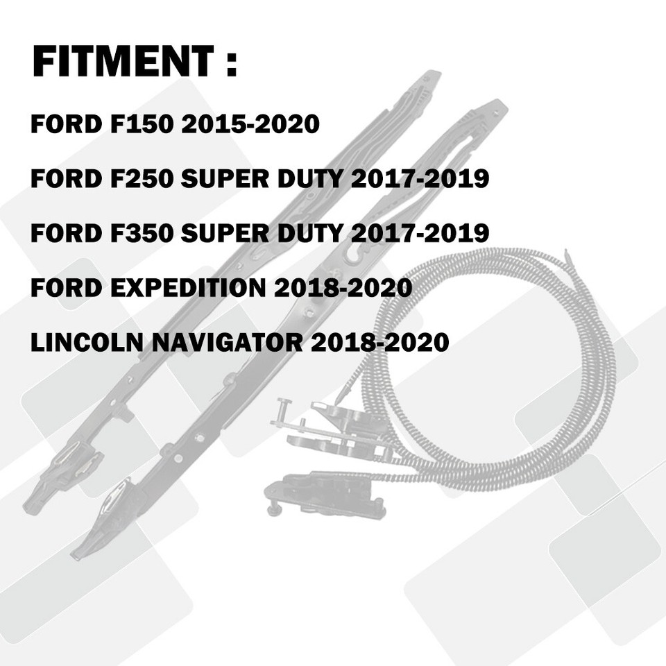 Sunroof Glass Cables+Track Assembly Set For 2015-2020 Ford F150 17-19 ...