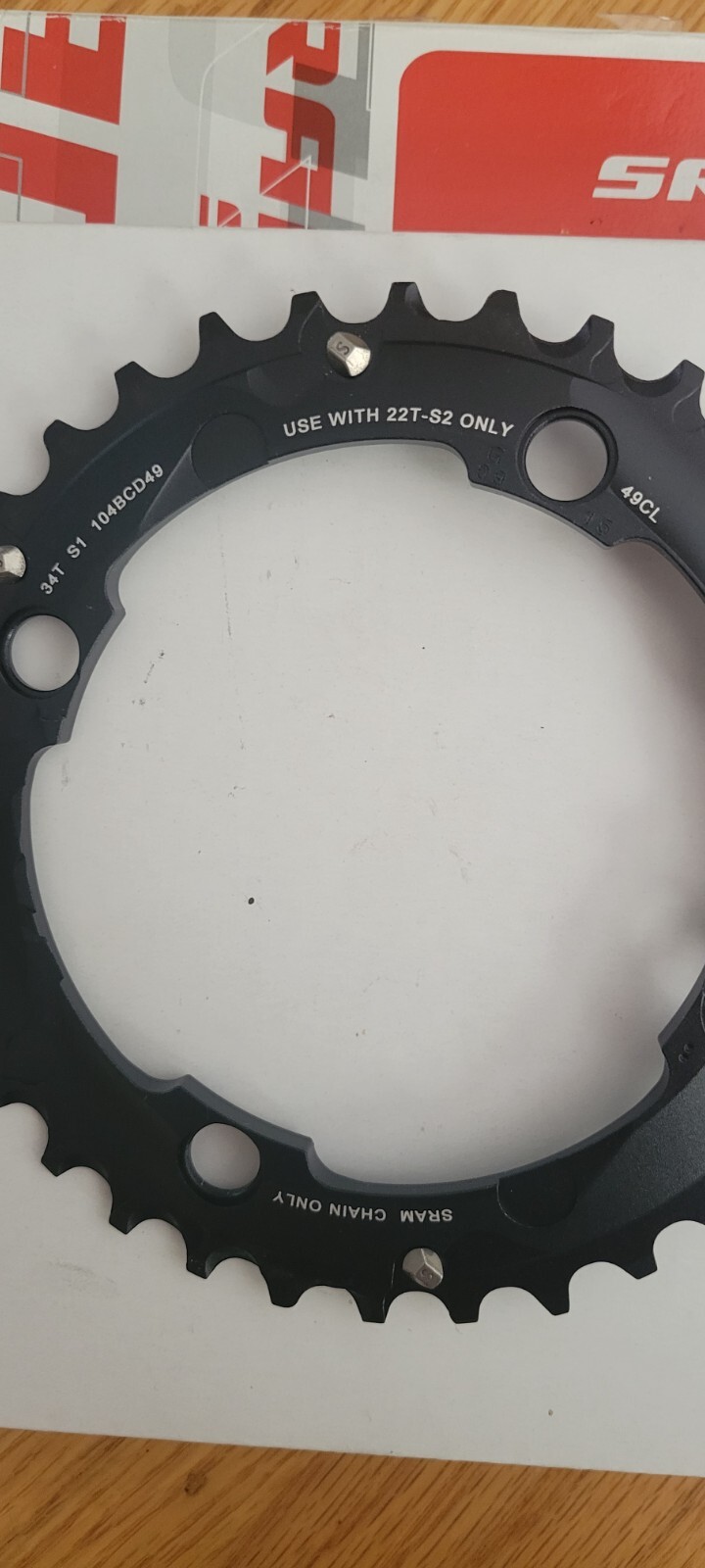 SRAM 34 Tooth 104mm BCD Chainring | eBay