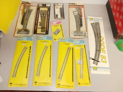 LOT OF NEW ATLAS TYCO HO TRAIN TRACKS SWITCHES PARTS CUREVED STRAIGHT ...