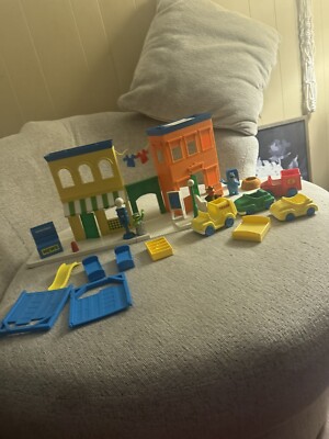 1991 Vintage 123 Sesame Street Playset 24 Piece Play Set RARE illco ...