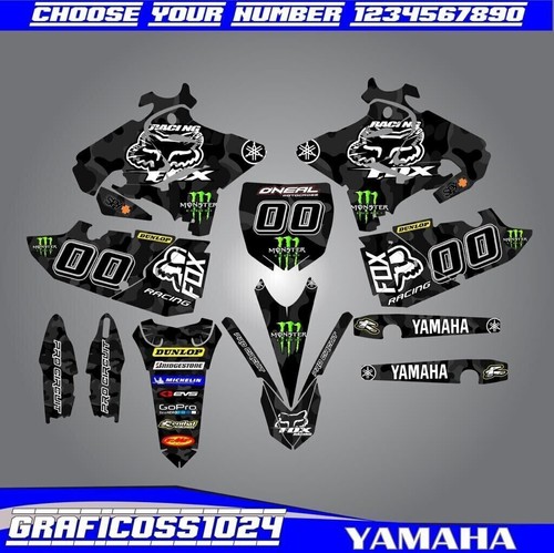 2015-2021 YAMAHA YZ 125 250 GRAPHICS KIT DECALS DECO YZ125 YZ250 2019 ...