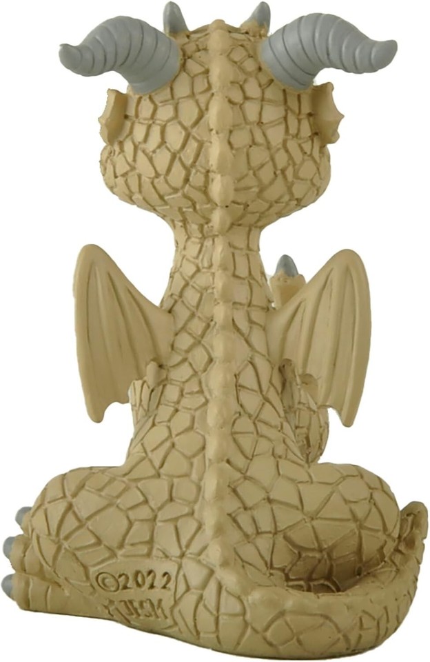 Baby Beige Dragon Raising Middle Finger Figurine Fantasy Statue MINT | eBay