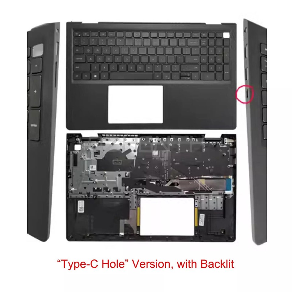 New For Dell Inspiron 15 3510 3511 3515 3520 Palmrest w/ Backlit ...