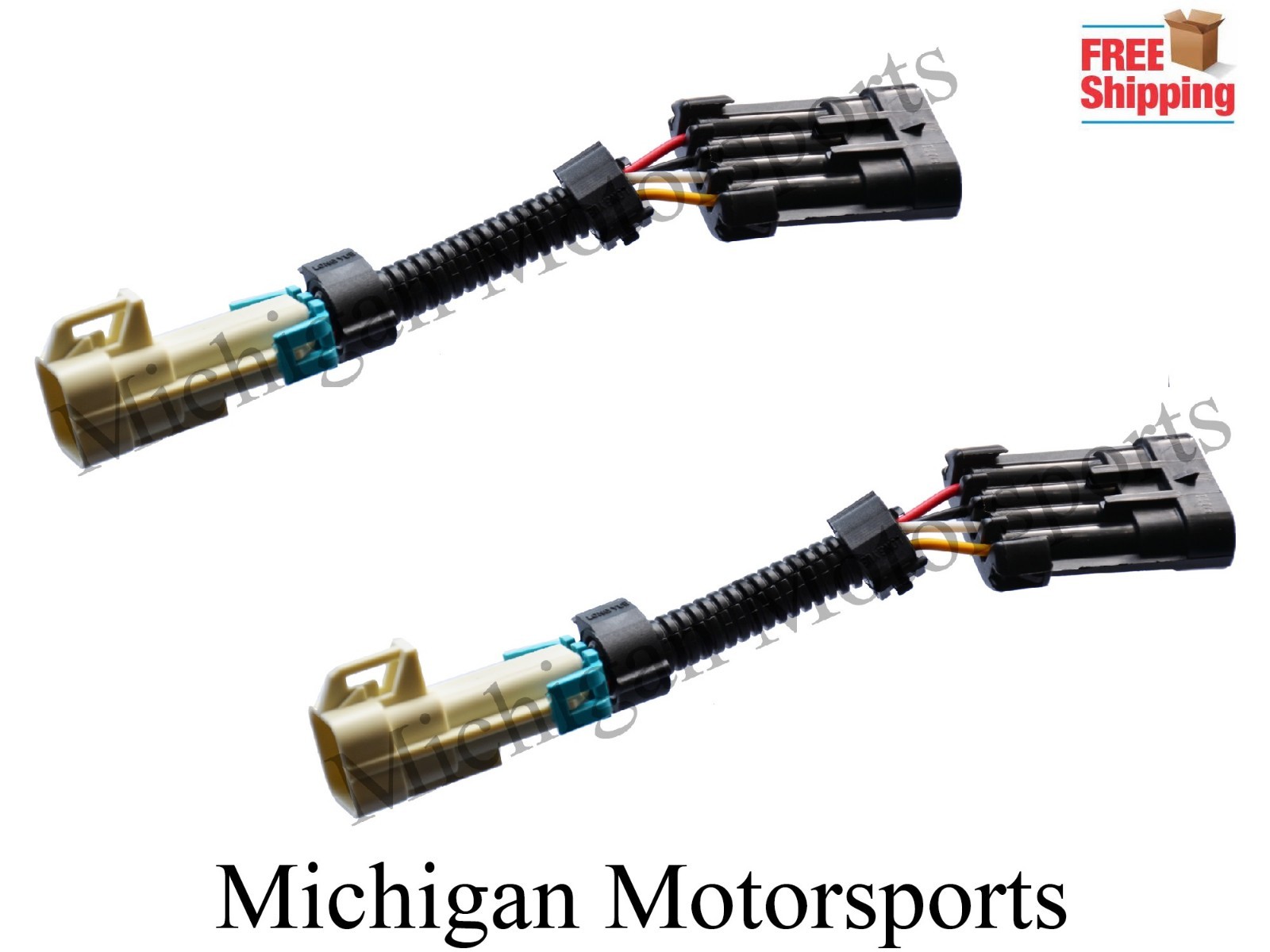 O2 Oxygen Sensor Harness Grey Square 4 Pin to Flat 4 pin LS1 LT1 LT4 | eBay