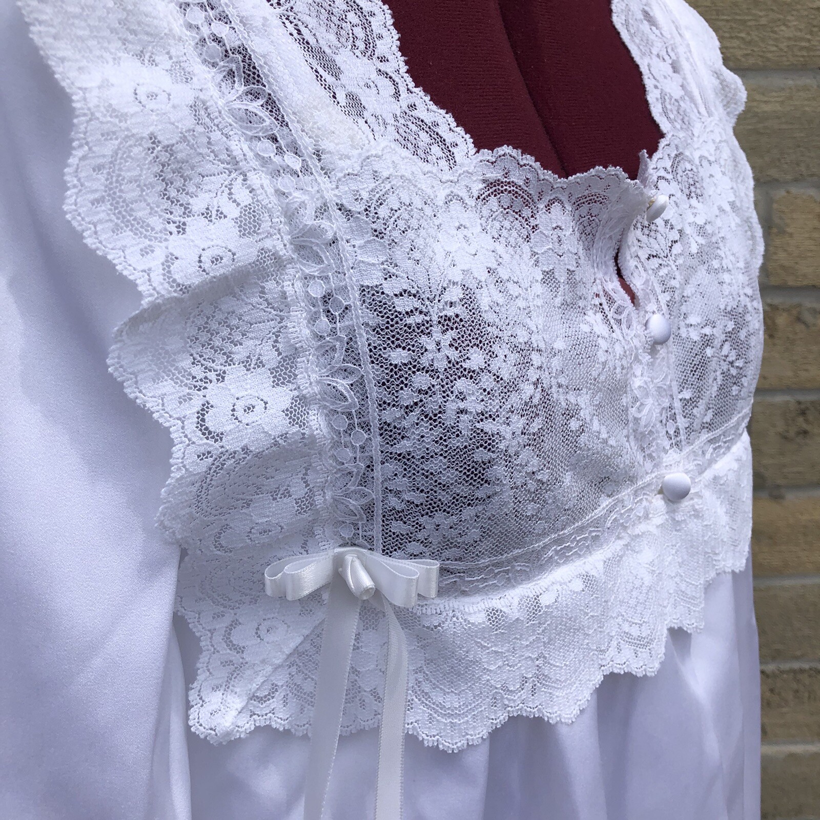 Vtg 60’s Peignoir Set Negligee Dressing Gown Wedding … - Gem