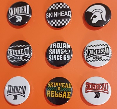 SKINHEAD Ska Mod Scooterist Badge Set of 9 | eBay UK