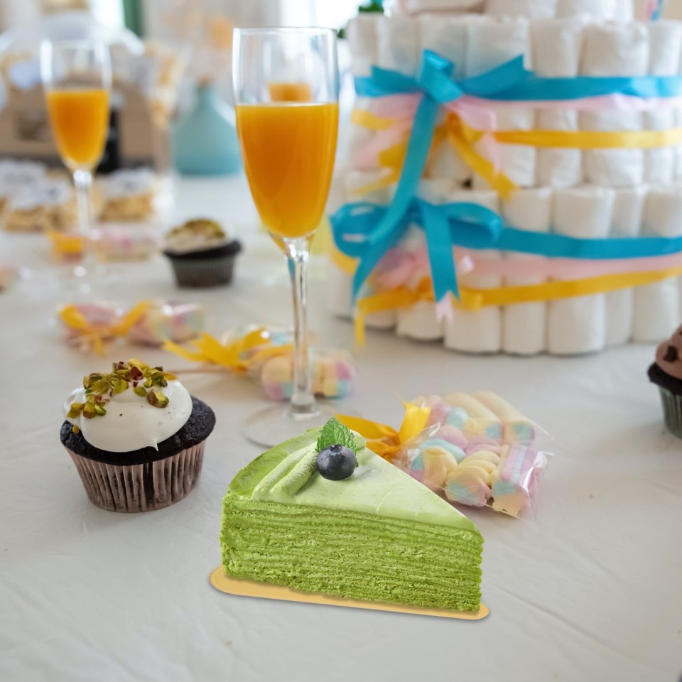 50 Pcs Triangle Mousse Cake Boards Rectangle Stand with Lid | eBay ...