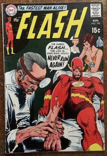 The FLASH #190 DC Comics Aug 1969 Flash Museum JOE KUBERT Cover | eBay ...