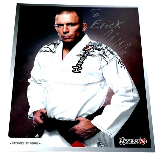 GSP George St-Pierre UFC Fighter 8x10 Poster AUTOGRAPHED AUTHENTIC | eBay