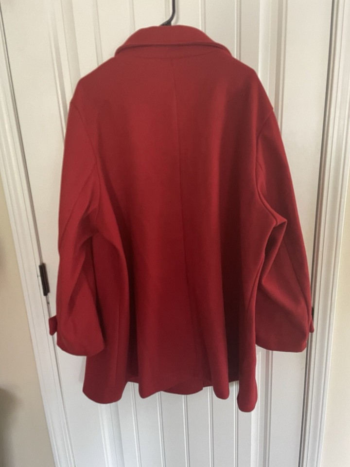 Shein Red Peacoat - Size 4XL | eBay
