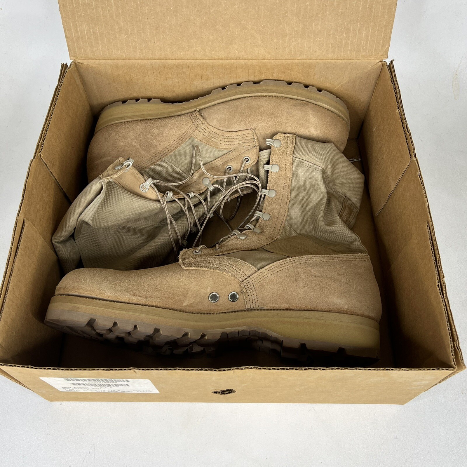 Wellco Hot Weather Army Combat Boots Desert Tan Size … - Gem