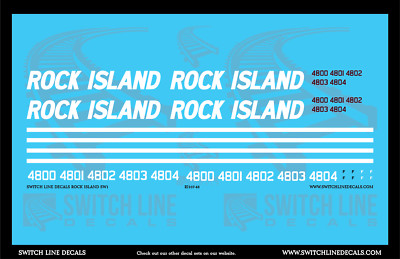 O Scale Rock Island SW1 Locomotive Decal Set | eBay