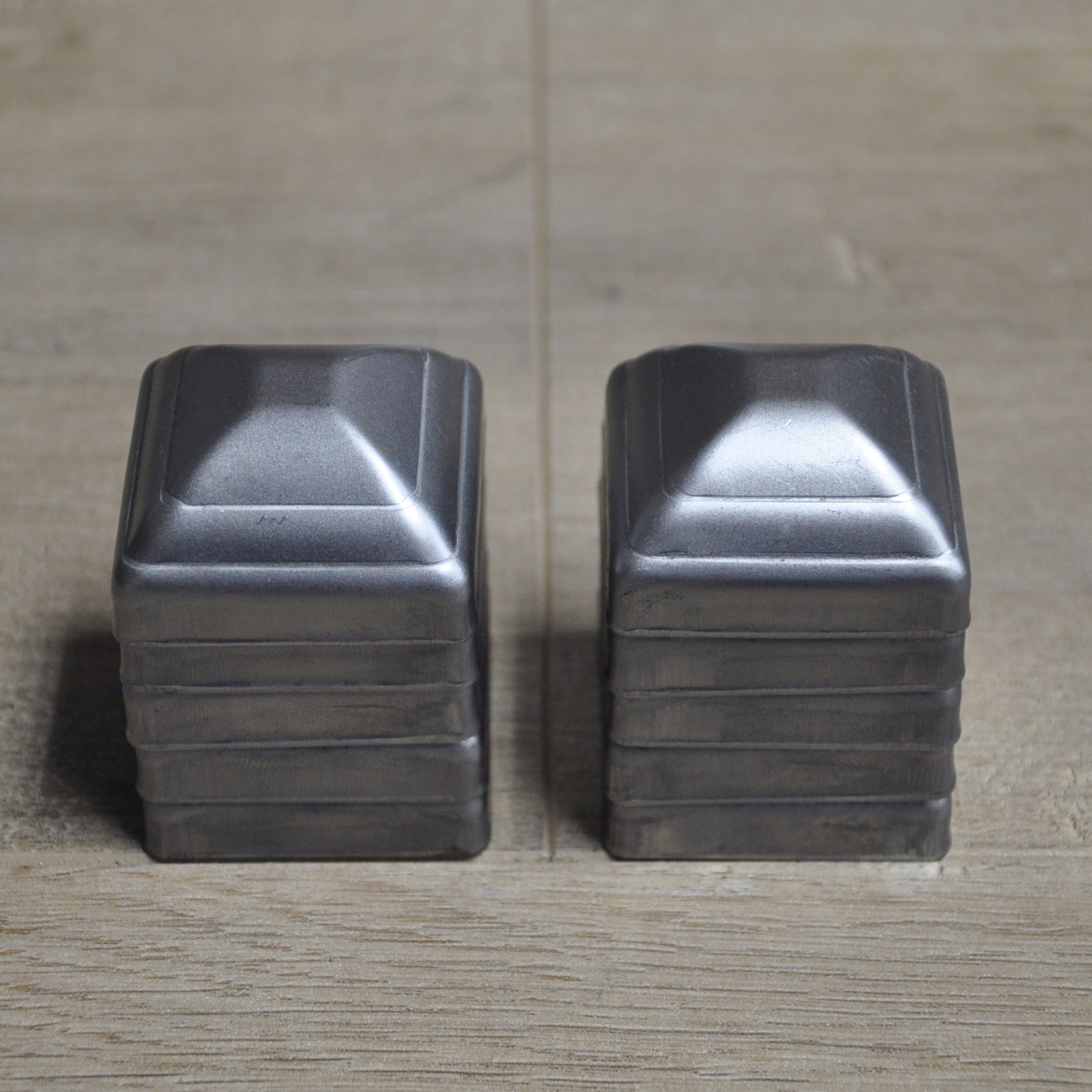 1-1/2" Post Cap Pressed Dome Steel Metal Square for Gate Fences | 10 ...