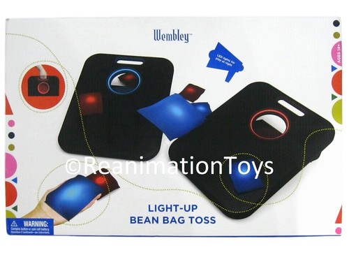 Wembley LED Light-Up Bean Bag Toss Throw Cornhole Backyard BBQ Game ...