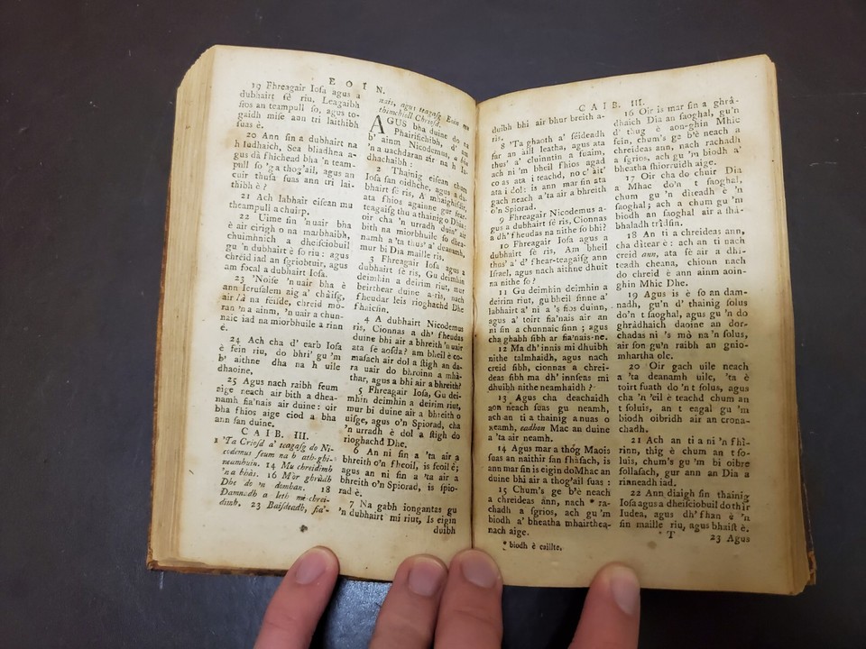 1767 New Testament Bible in Scots Gaelic - 2nd edition | eBay