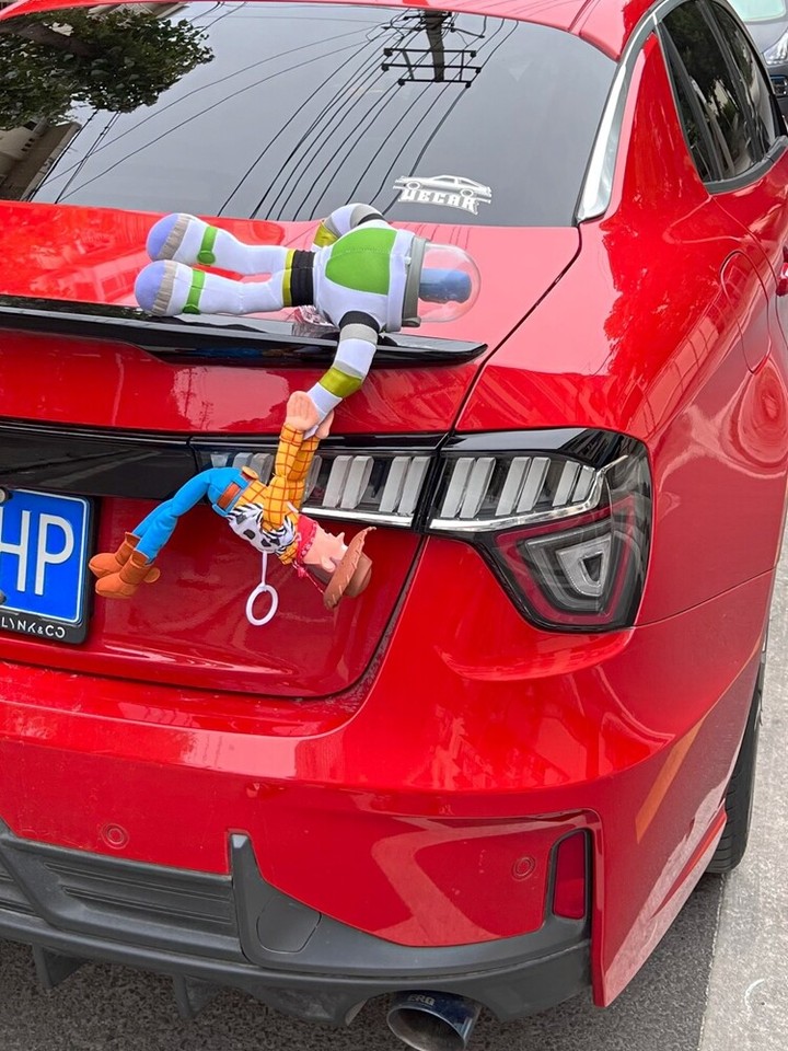 WOW! Toy Story Sheriff Woody help hooded Buzz Car/Motorcycle Hanging ...