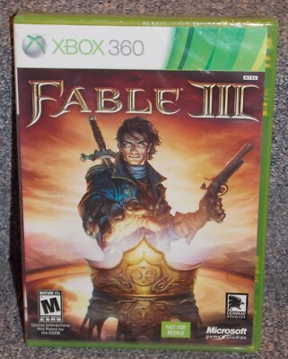 2011 XBOX 360 Fable 3 Video Game Not For Resale Edition New Factory ...