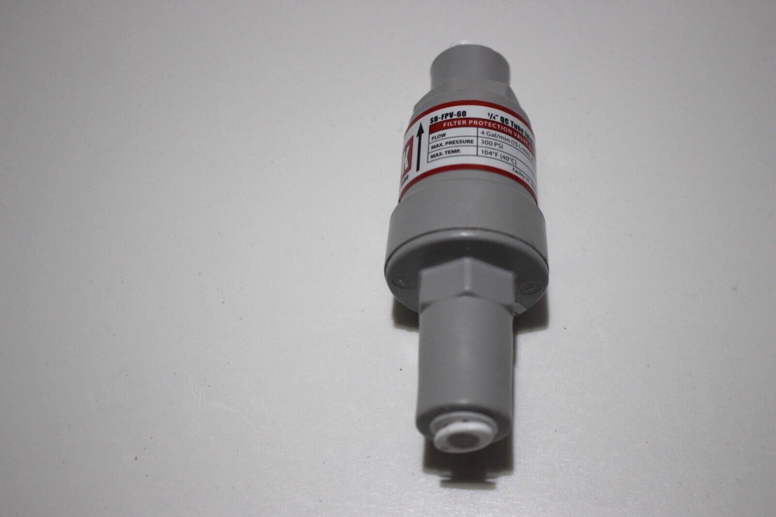 SHOKBLOK FILTER PROTECTION VALVE SB-FPV-60 1/4"QC TUBE INLET/OUTLET | eBay