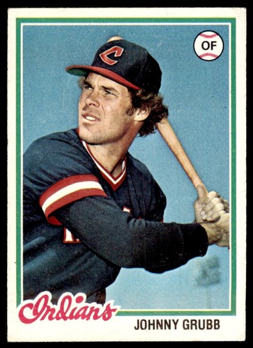 1978 TOPPS JOHNNY GRUBB 104 CLEVELAND INDIANS #608 | eBay