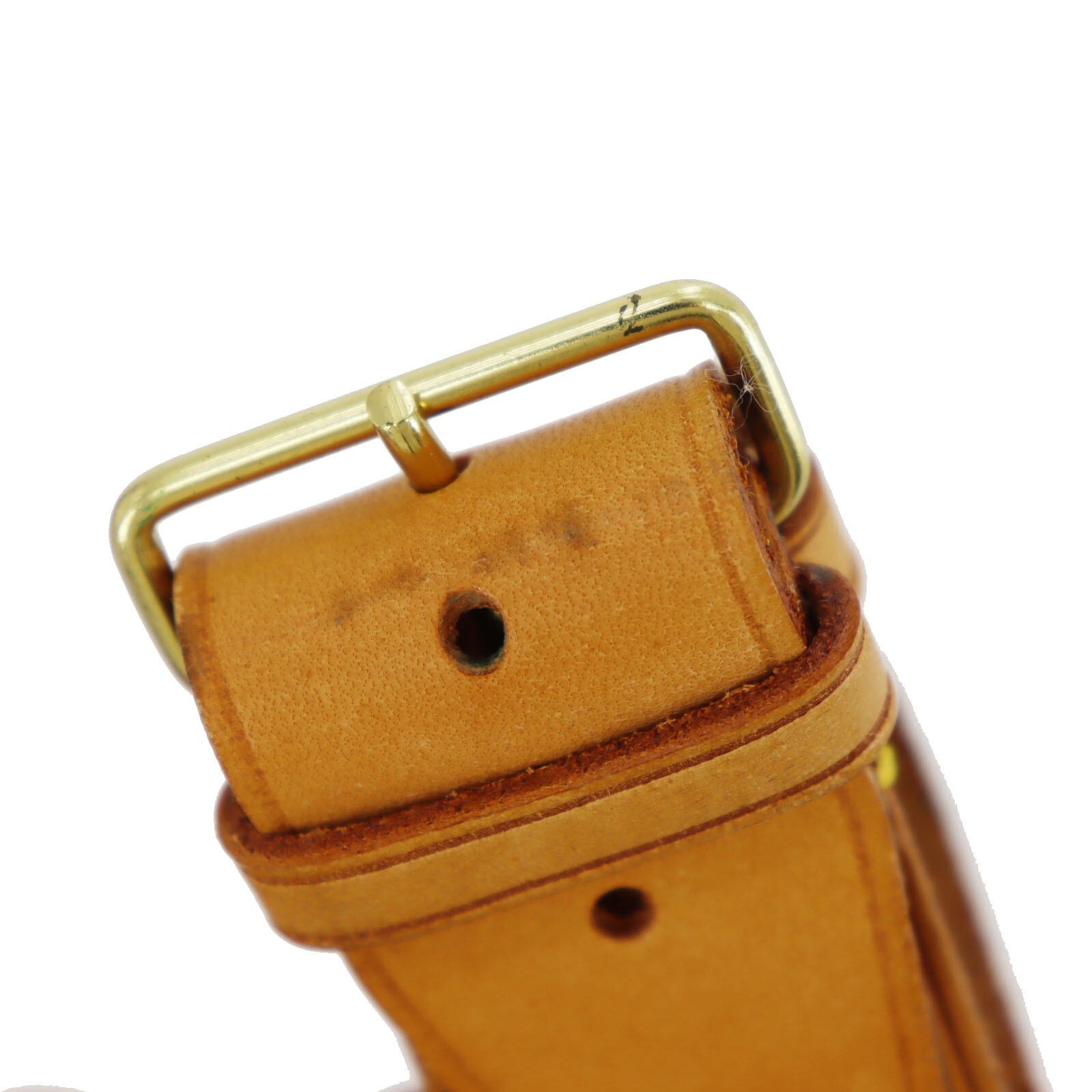 LOUIS VUITTON LV Name Tag Powanie Brown Leather Vinta… - Gem