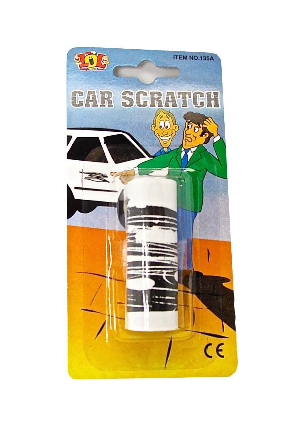 Fake Car Scratch Sticker Classic Joke & Prank Novelty Tricks Jokes ...