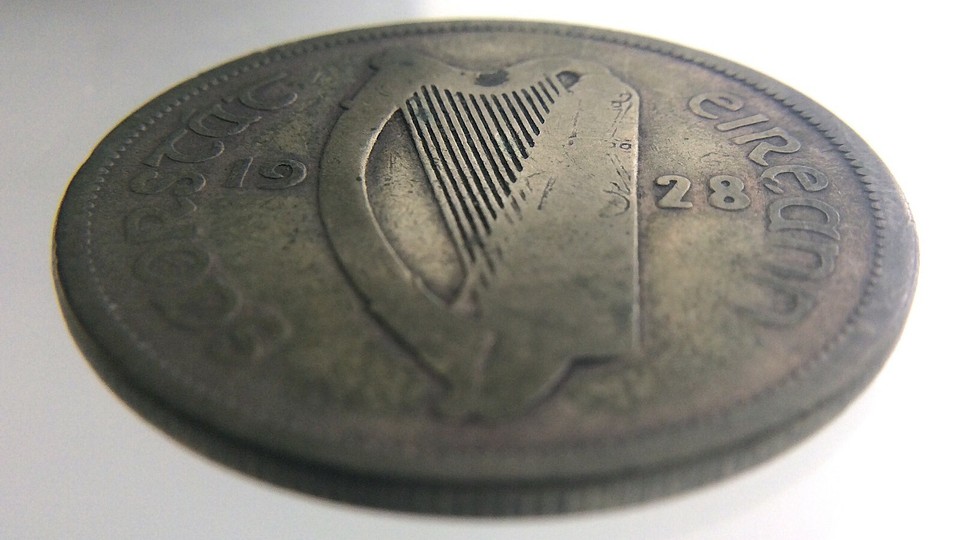 1928 Ireland Saorstat Eireann Irish Silver Half 1/2 Crown Circulated ...