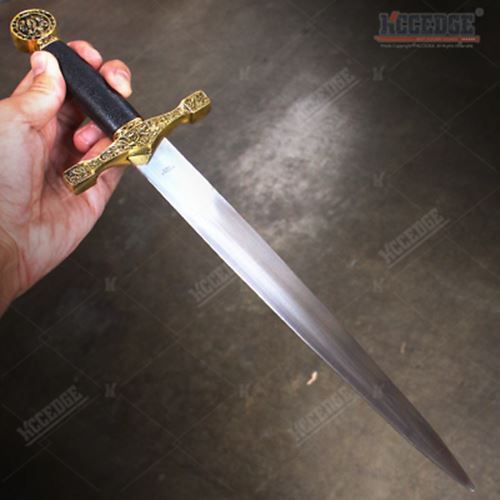 15.5" Medieval Excalibur Dagger Letter Opener Dragon Engraved Handle ...