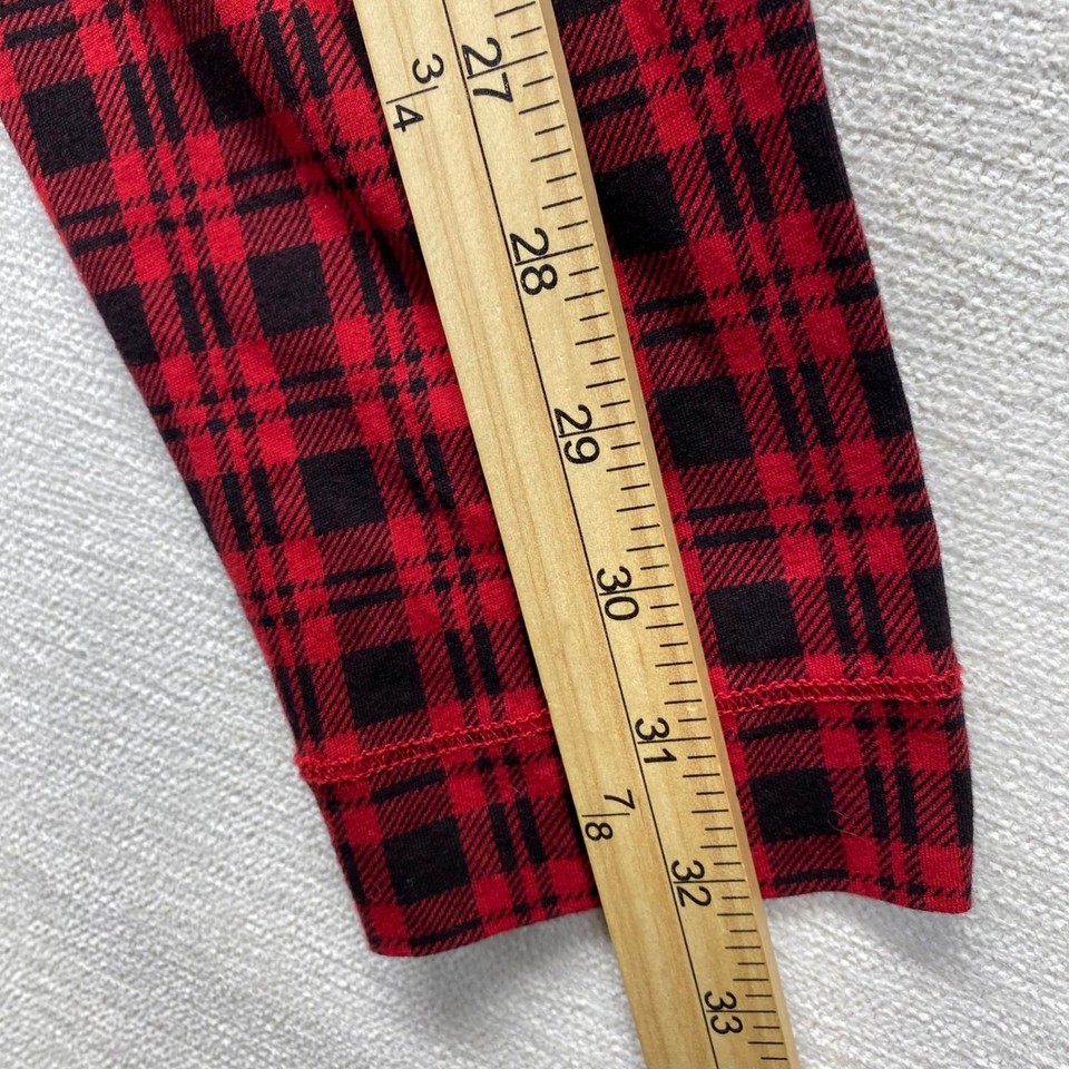 Lauren Ralph Lauren Red Black Plaid Ruffle Top XL Long Sleeve Cotton | eBay