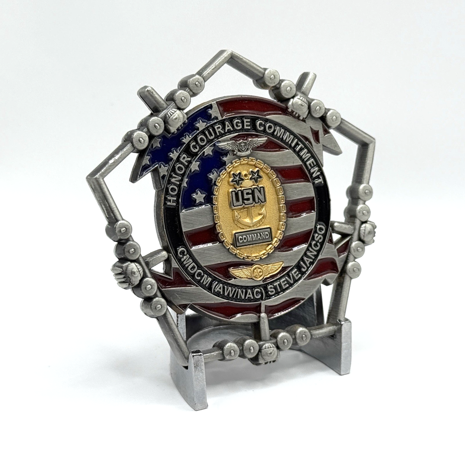 CHALLENGE COIN - Command Master Chief VR-53 "Capital Express" C-130 ...