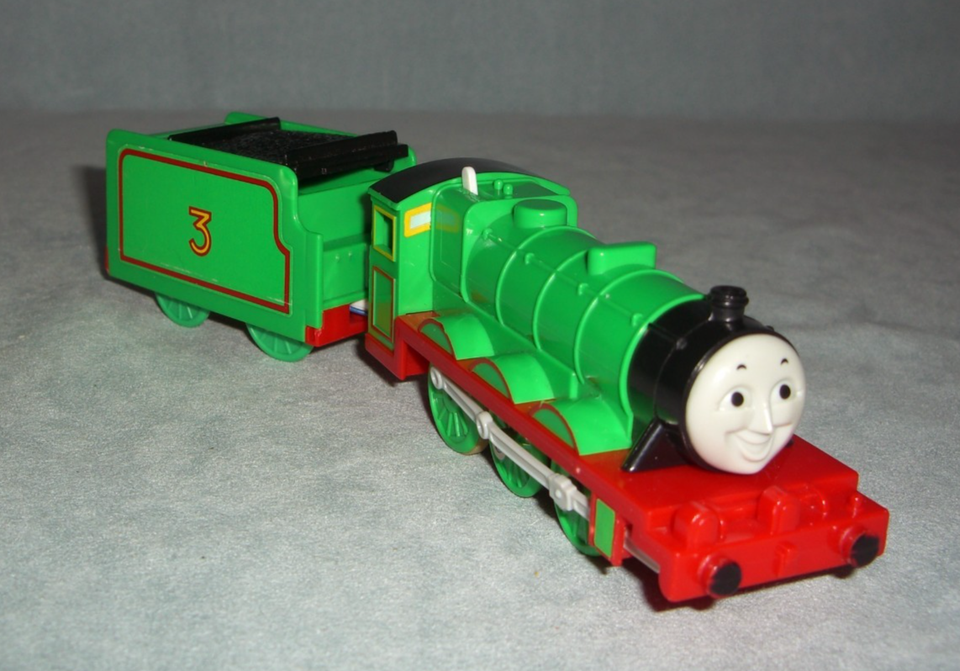 Thomas & Friends Trackmaster Motorized HENRY #3 TENDER Train 2002 ...