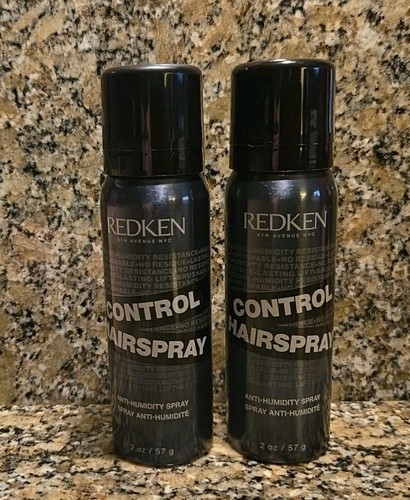2x Redken Control Hairspray Anti-Humidity Travel Sprays 2 oz Each NEW ...