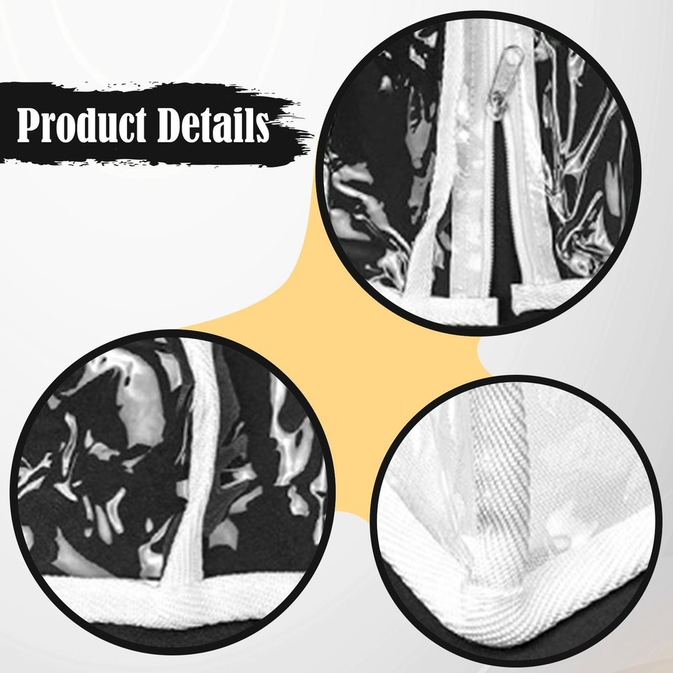 Sheet Pan Rack Cover Transparent with Zippers Easy to Clean Speed Rack ...