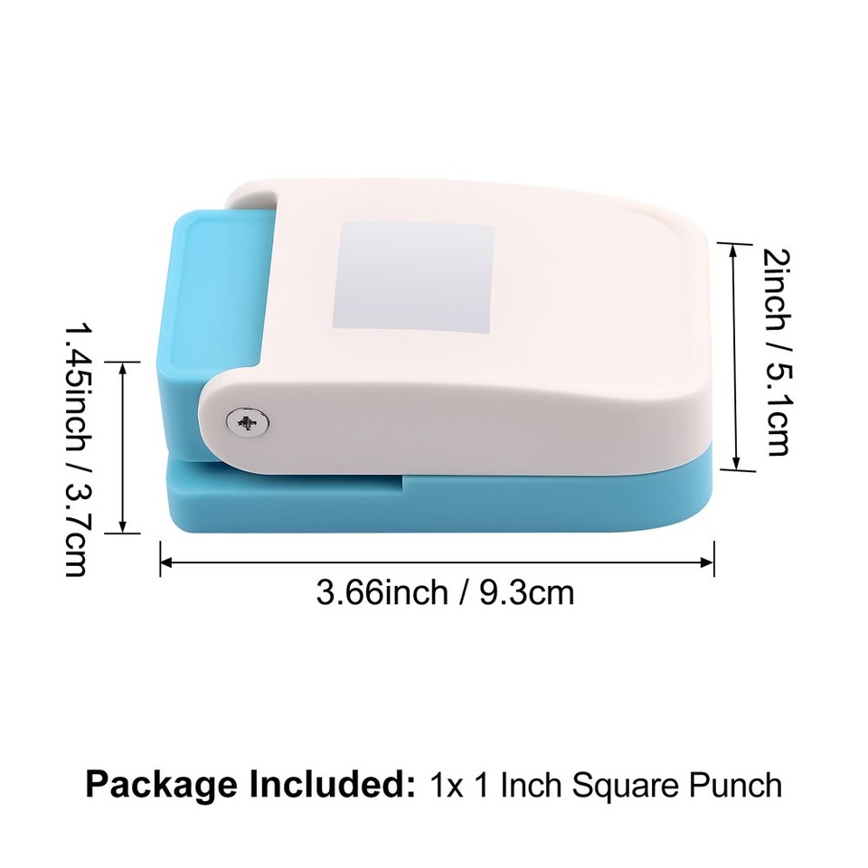 1x1inch Square Punch Lever Action Craft Punch for Paper Crafting ...