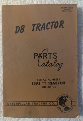 Caterpillar Cat D7 Tractor 3T1- 3T19999 Factory Parts Catalog Manual ...