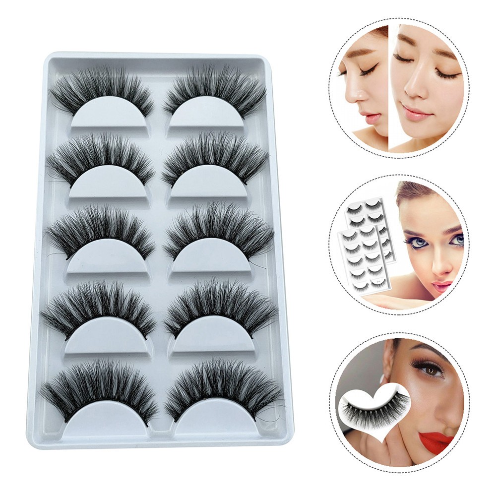 10 Pairs Girl Cosmetics False Eyelashes Natural Eyelashes Girls Fake ...