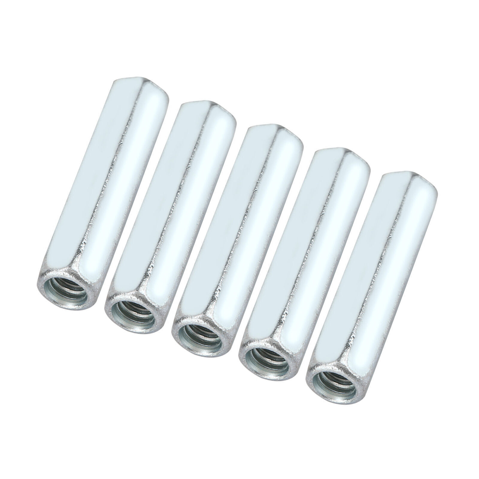 5pcs M6 * 40 Long Rod Nut Hex Hexagonal Sleeve Nut Standoff Threaded ...