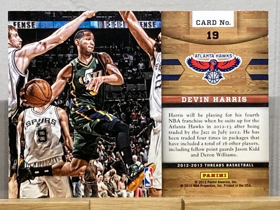 2012-13 Panini Threads Floor Generals #19 Devin Harris Hawks 0062 | eBay