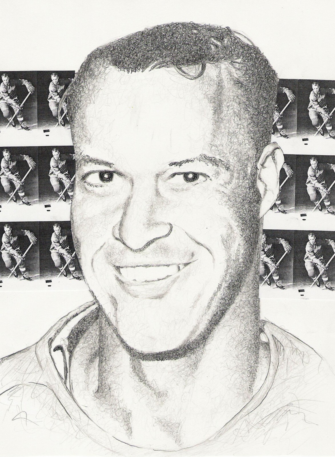 GORDIE HOWE hockey art print signed limited edition #1/100 | eBay