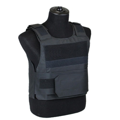 Body Bulletproof Vest Front Back Plates Armor Tactical Jacket Guard ...