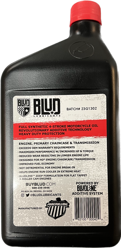 Blud Lubricants HAWGBLUD SAE 20W-50 V-Twin Motorcycle Oil | eBay
