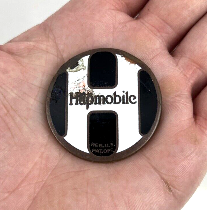 RARE 1926 Hupmobile Automobile Car Radiator Emblem Badge Enamel Antique ...